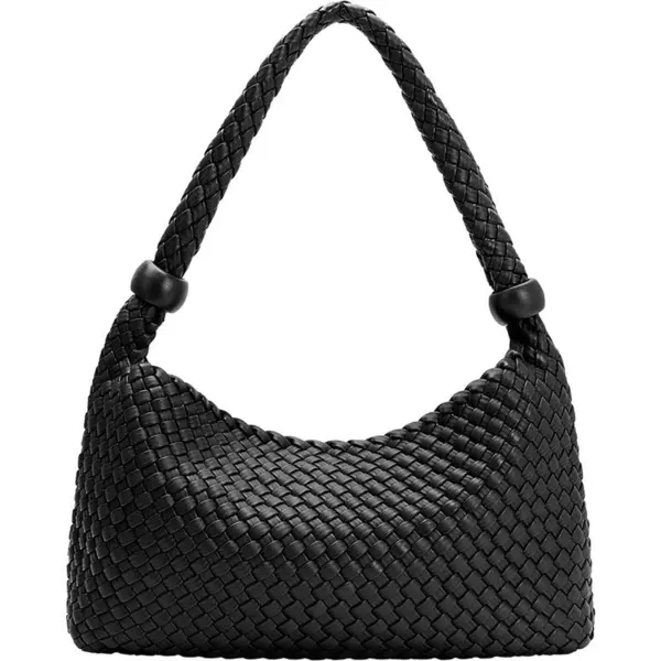 MELIE BIANCO Quinn Recycled Vegan Leather Shoulder Bag - Black