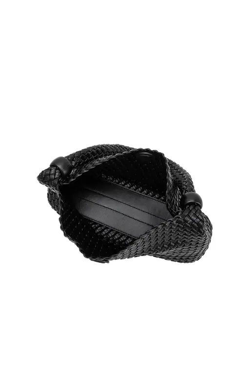 MELIE BIANCO Quinn Recycled Vegan Leather Shoulder Bag - Black
