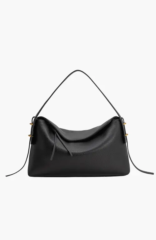 MELIE BIANCO Emory Recycled Vegan Leather Top Handle Bag - Black