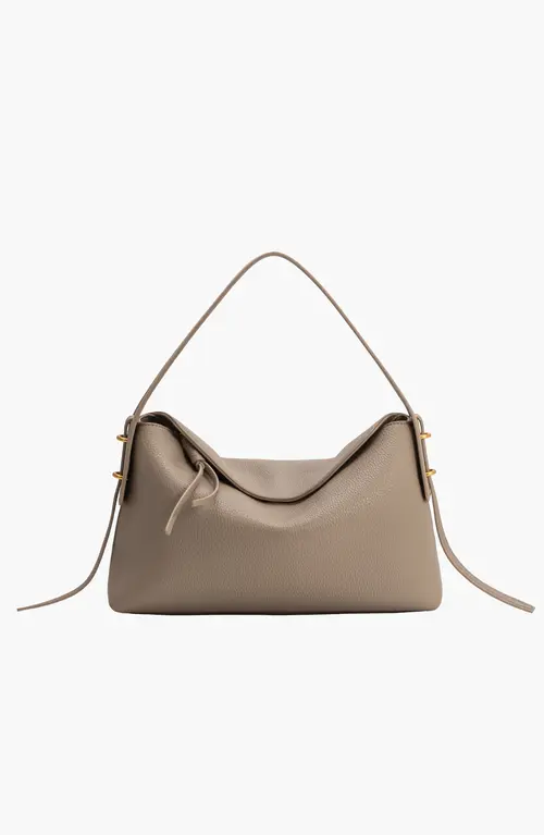 MELIE BIANCO Emory Recycled Vegan Leather Top Handle Bag - Taupe