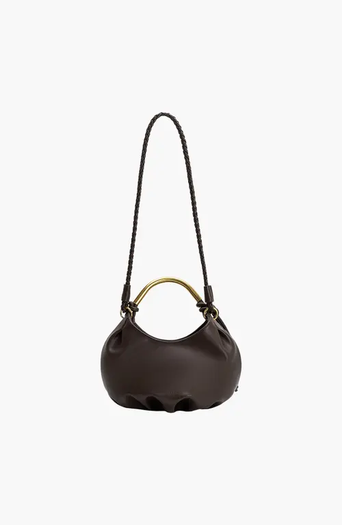 MELIE BIANCO Dottie Recycled Vegan Leather Top Handle Bag - Espresso