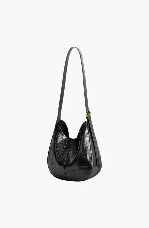 MELIE BIANCO Stefanie Recycled Vegan Leather Shoulder Bag - Black