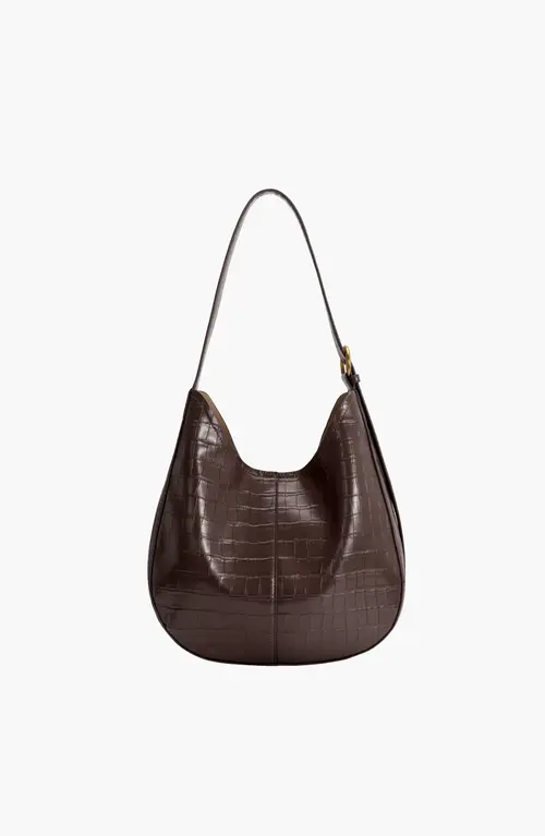 MELIE BIANCO Stefanie Recycled Vegan Leather Shoulder Bag - Chocolate
