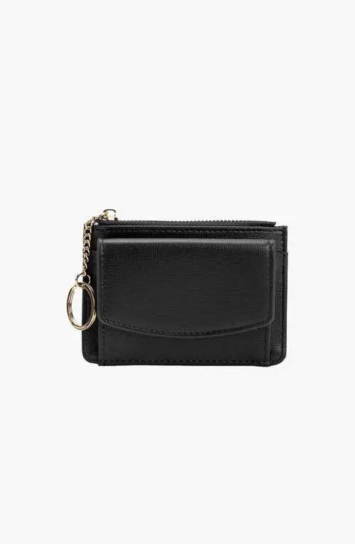 MELIE BIANCO Kara Vegan Card Case Wallet - Black