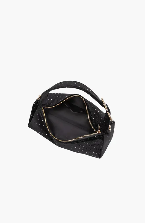 MELIE BIANCO Shanice Velvet Crossbody Bag - Black