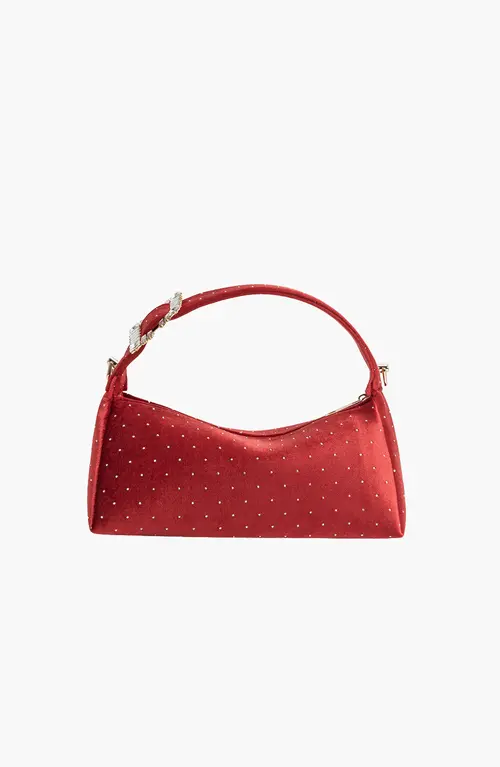 MELIE BIANCO Shanice Velvet Crossbody Bag - Red