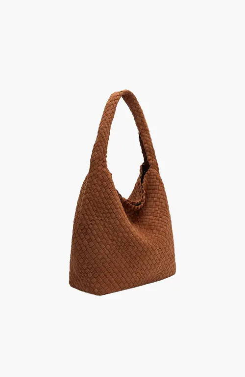 MELIE BIANCO Johanna Recycled Vegan Suede Shoulder Bag - Tan
