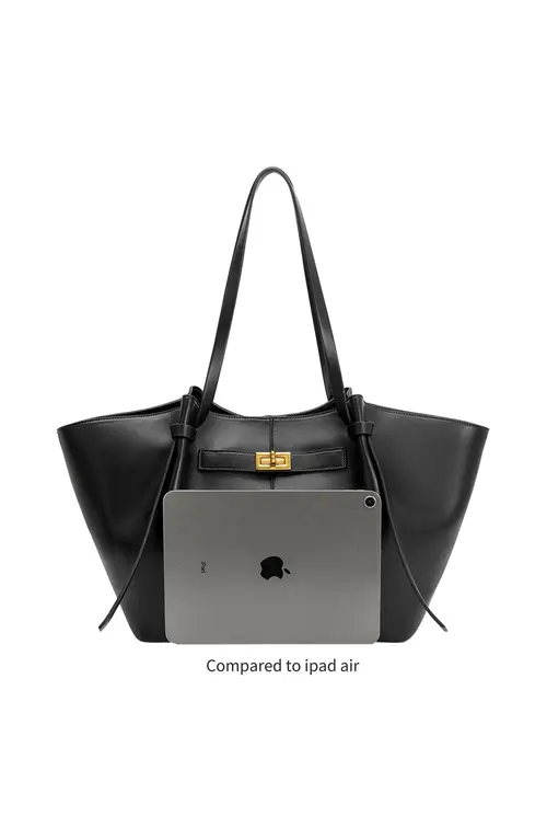 MELIE BIANCO Imelda Recycled Vegan Leather Tote Bag - Black