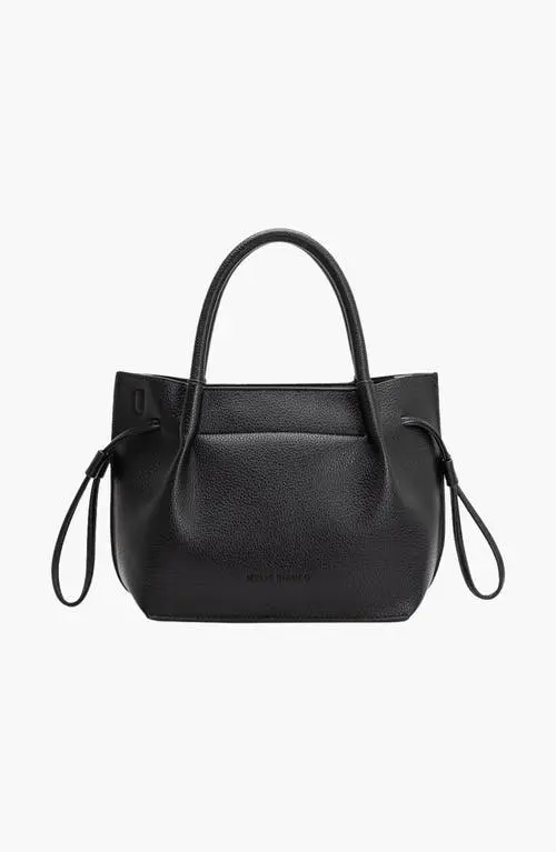 MELIE BIANCO Tyler Recycled Vegan Leather Crossbody Bag - Black