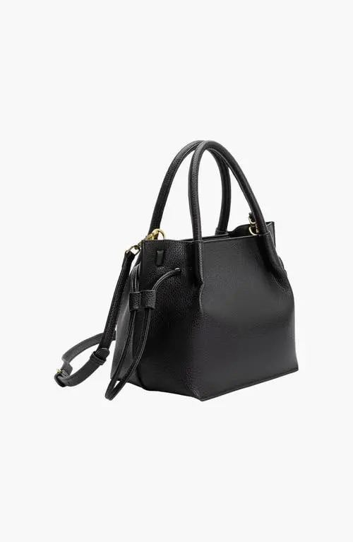 MELIE BIANCO Tyler Recycled Vegan Leather Crossbody Bag - Black