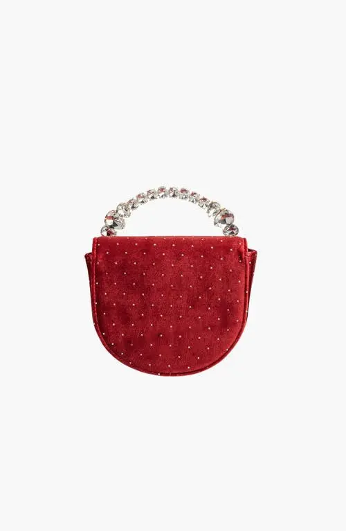 MELIE BIANCO Trudie Velvet Crossbody Bag - Red
