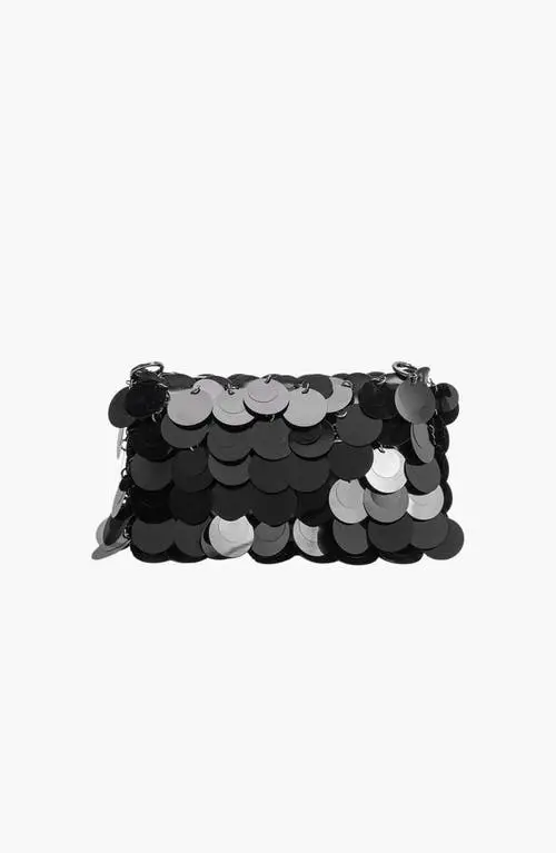 MELIE BIANCO Gillie Sequin Crossbody Bag - Black