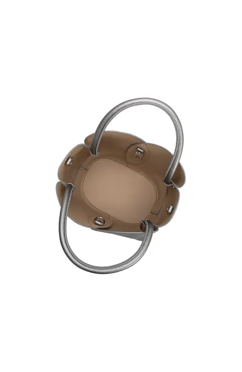MELIE BIANCO Tulip Recycled Vegan Top Handle Bag - Pewter
