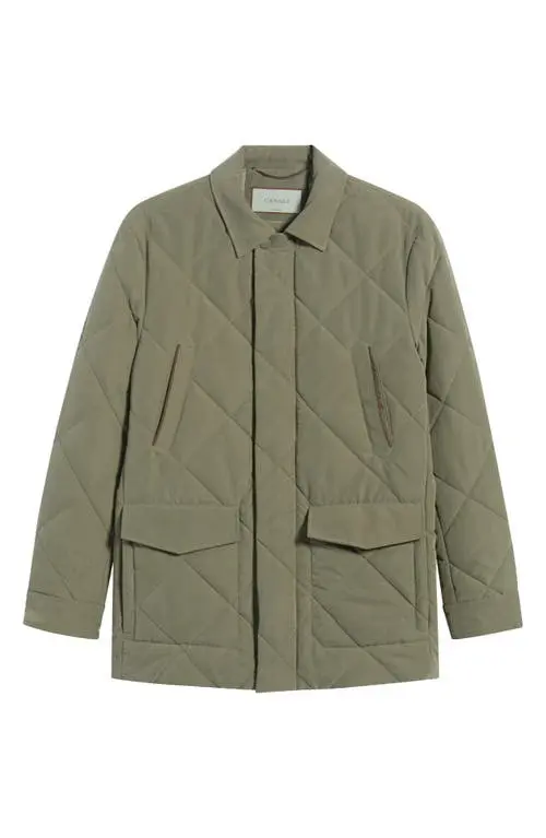 Canali Regular Fit Quilted Coat