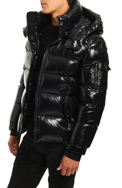 Sam. Glacier Hooded Down Puffer Jacket - Jet