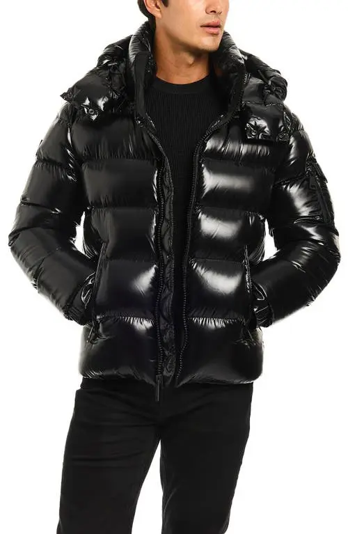 Sam. Glacier Hooded Down Puffer Jacket - Jet