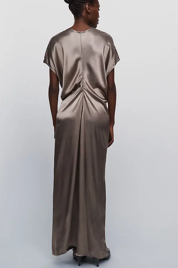 A.REN Draped Slip Maxi Dress