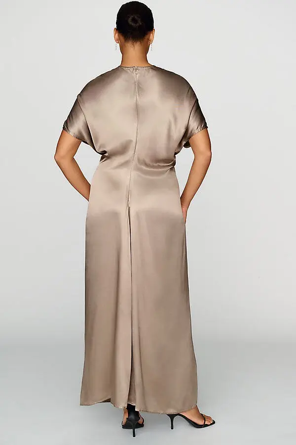A.REN Draped Slip Maxi Dress