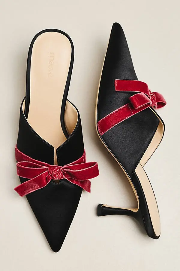 Maeve Bow Mule Heels