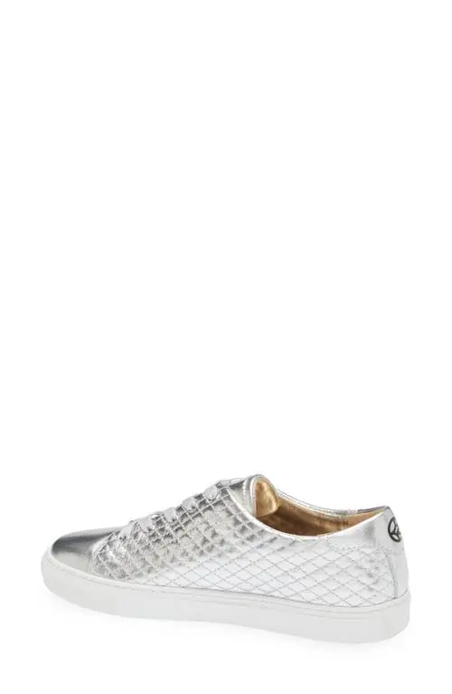 Robert Zur Nova Leather Sneaker - Silver Metallic