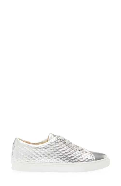 Robert Zur Nova Leather Sneaker - Silver Metallic