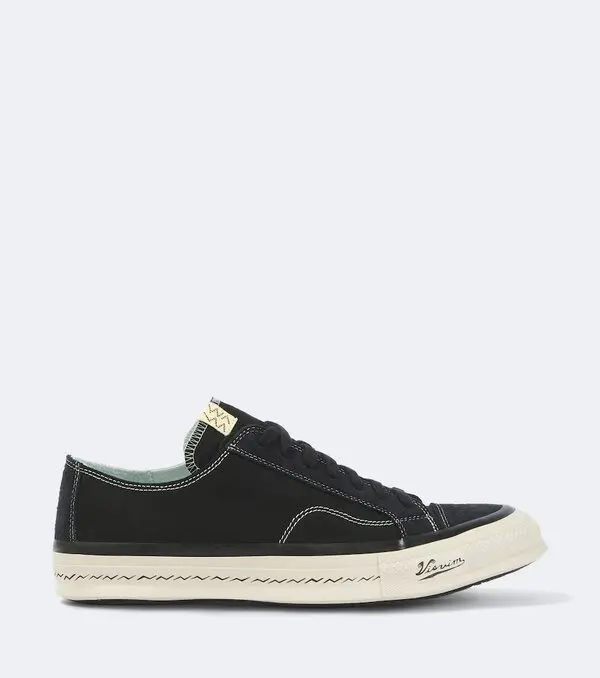 Visvim Nolan Suede-trimmed Canvas Sneakers - Black