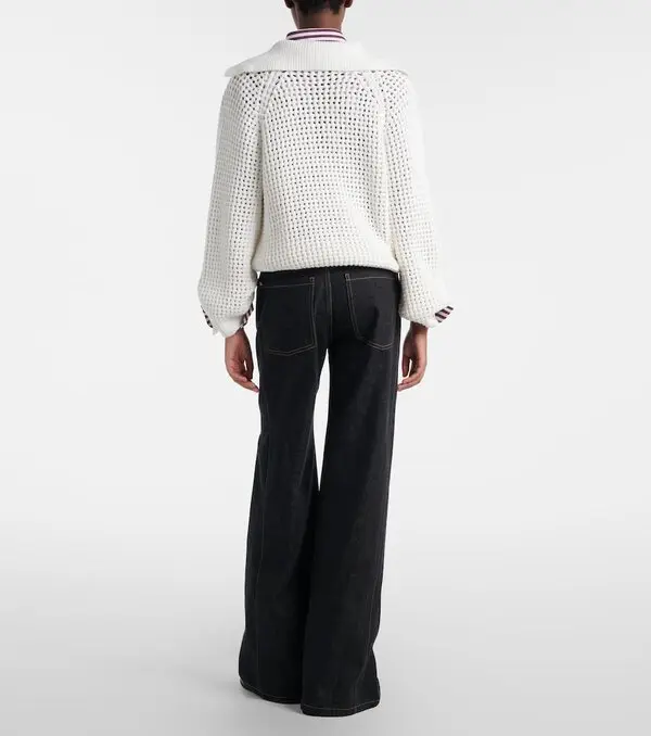 Brunello Cucinelli Wide-leg Jeans - Black