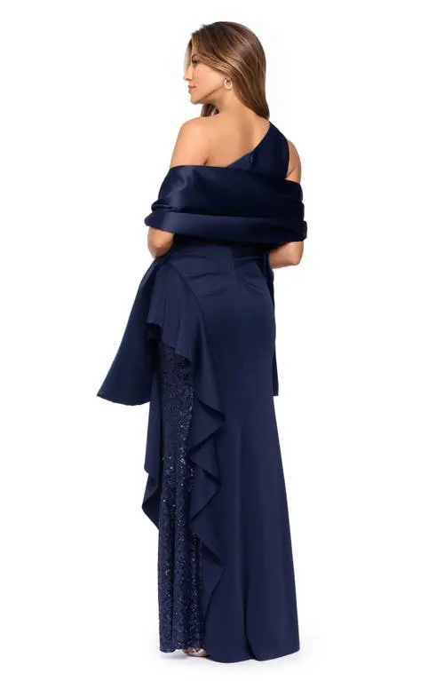 XSCAPE EVENINGS Satin Shawl