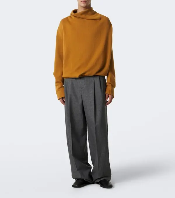 Valentino Garavani Draped Cashmere Turtleneck Sweater