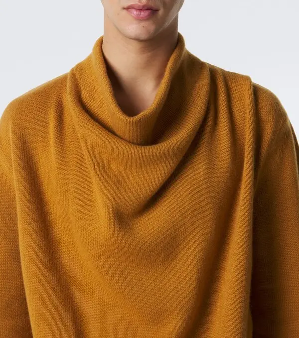 Valentino Garavani Draped Cashmere Turtleneck Sweater