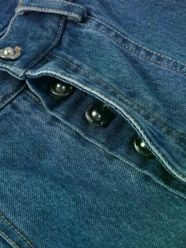 PRIVATE POLICY Flared Distressed Jeans