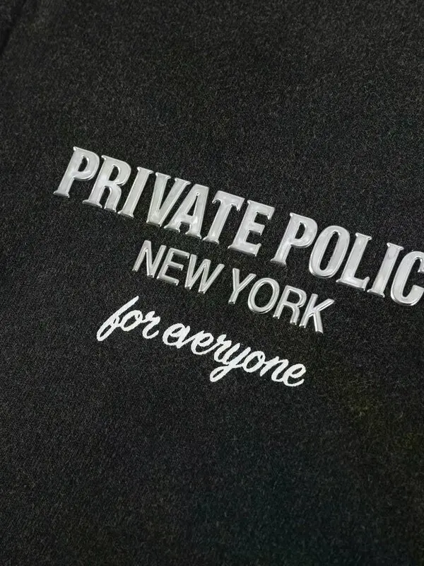 PRIVATE POLICY Washed Long-sleeve Polo Shirt