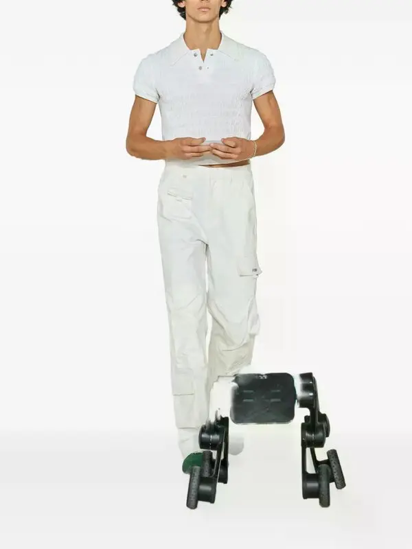 PRIVATE POLICY 9-pocket Wide-leg Cargo Pants