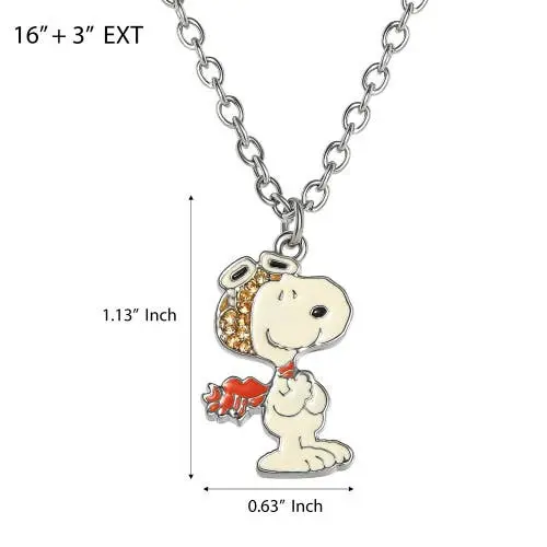 PEANUTS Flying Ace Snoopy Necklace For Official License