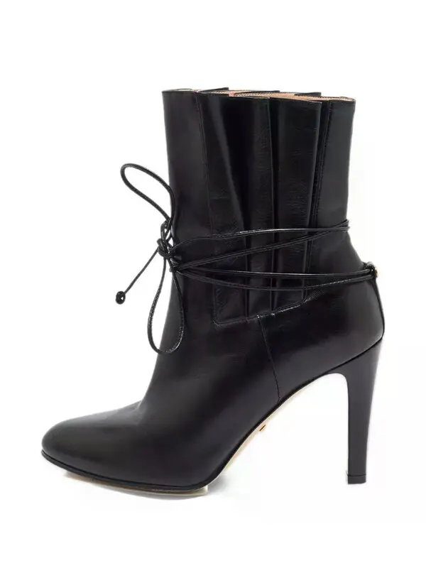 Gucci Indya Pleated Ankle Boots - Black