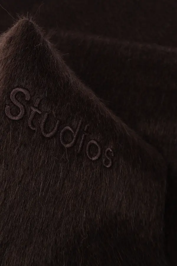 Acne Studios Wool Scarf With Logo
