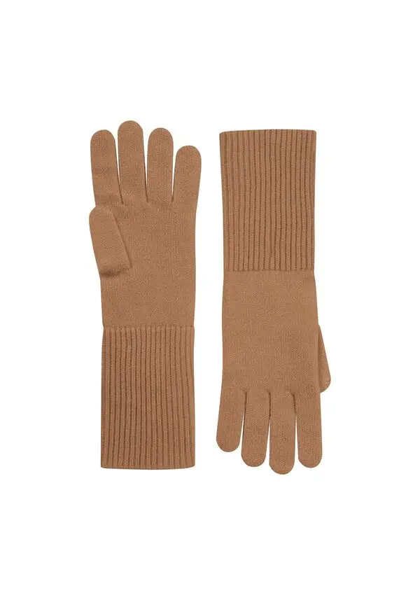 LOOP CASHMERE Cashmere Glove In Harvest - Brown