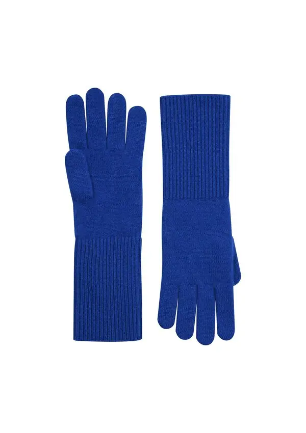 LOOP CASHMERE Cashmere Glove In Lapis - Blue