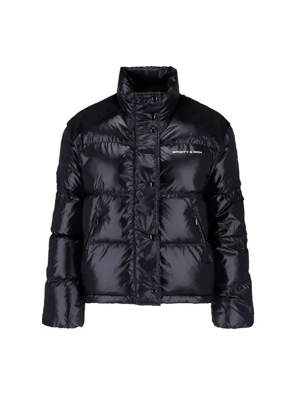 Sporty & Rich Down Jacket “bold Mountain - Black