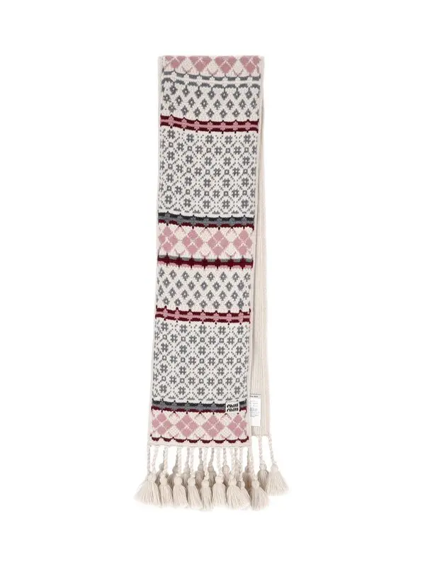Miu Miu Virgin Wool Blend Scarf - Multi