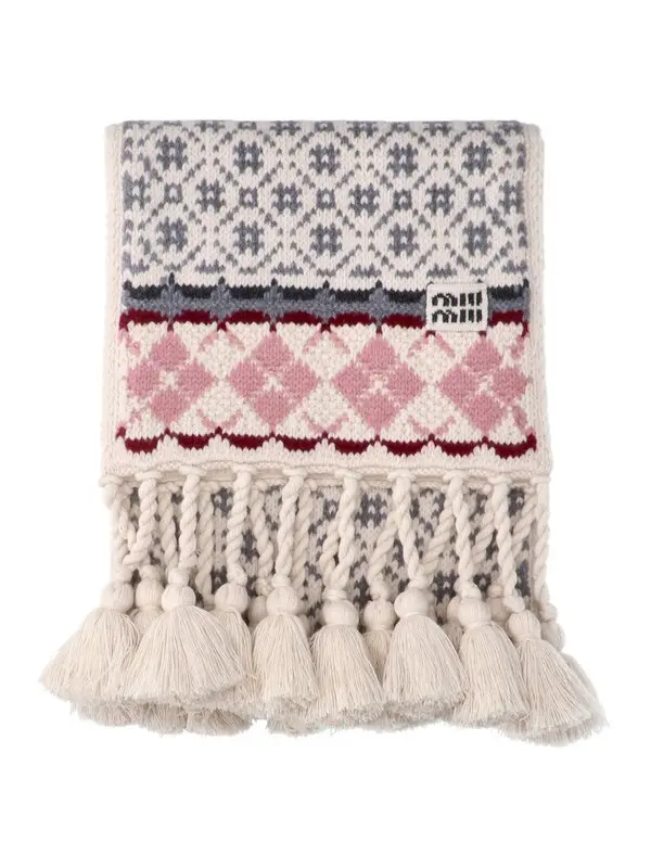 Miu Miu Virgin Wool Blend Scarf