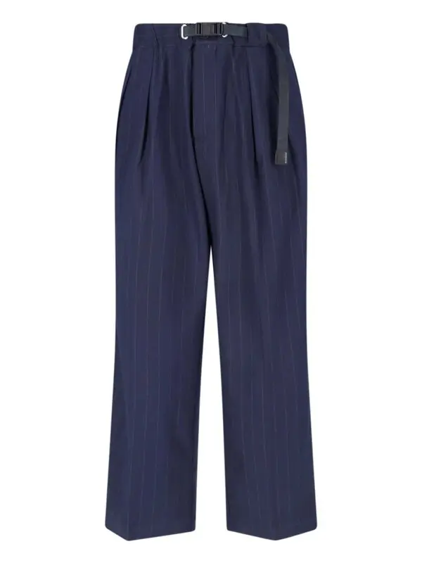 WHITE SAND Straight-leg Trousers With Belt