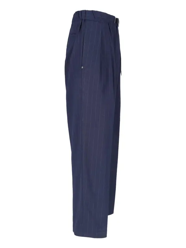 WHITE SAND Straight-leg Trousers With Belt