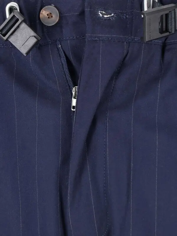 WHITE SAND Straight-leg Trousers With Belt