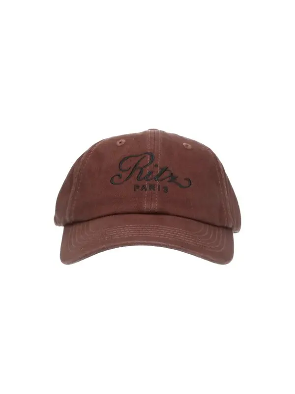 FRAME X Ritz Baseball Cap Logo - Brown