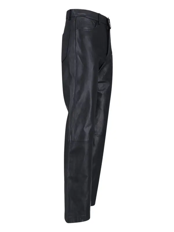 SUNFLOWER Leather Trousers "straight Twist