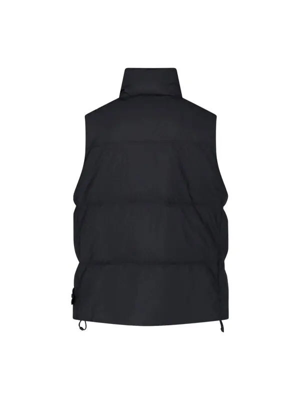 Stone Island Vest "crinkle Reps Ny - Black