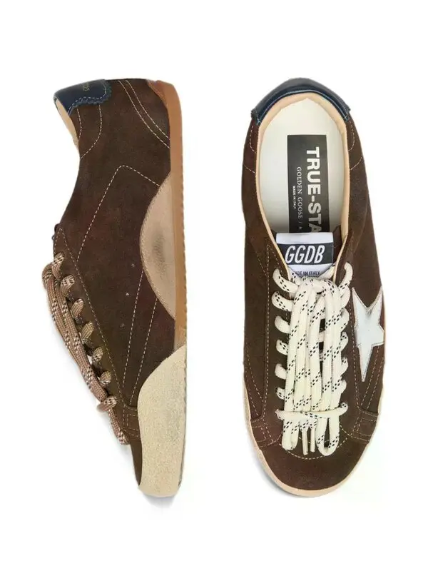 GOLDEN GOOSE True Star Suede-upper Leather-star Naplack-heel Sneakers