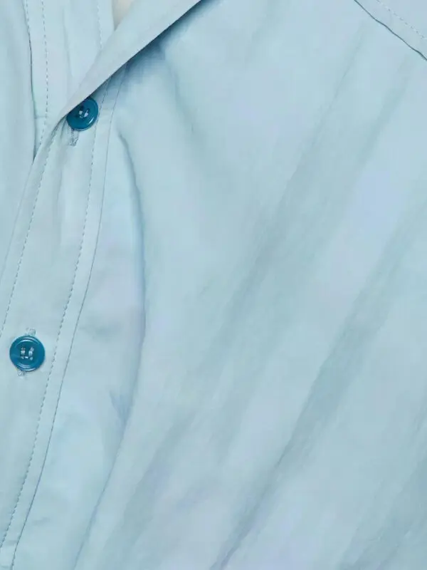 Jacquemus La Chemise Mejean Cropped Shirt - Blue