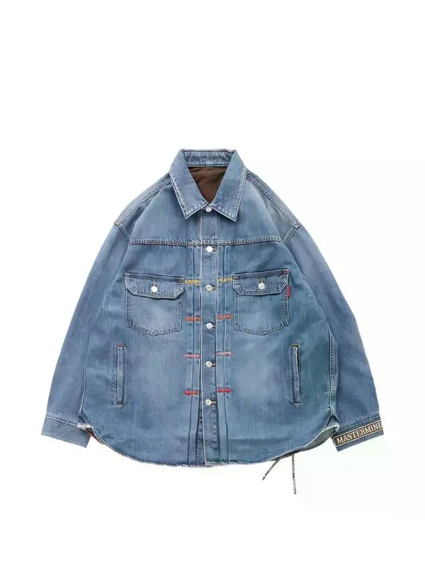 MASTERMIND WORLD Skull-patch Panelled Denim Jacket